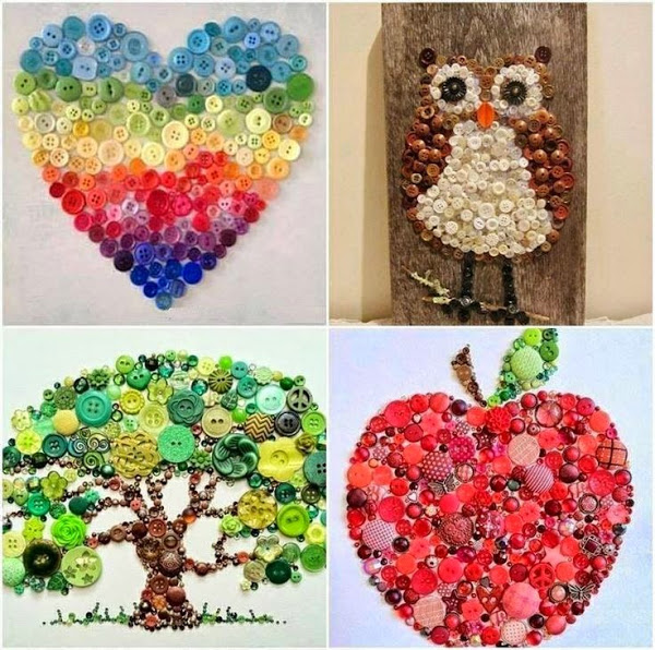 MANUALIDADES: Cuadros con Botones