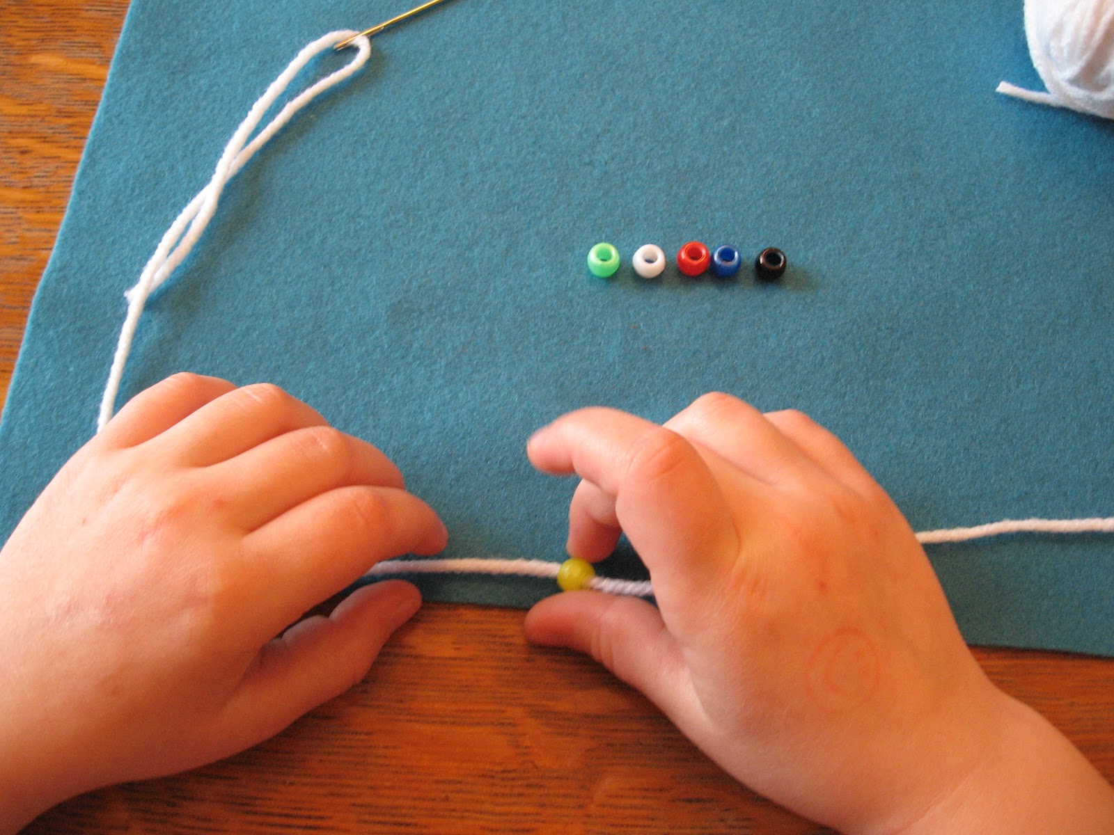 Almost Unschoolers: Wordless Book Inspired, Pony Bead Cross Craft