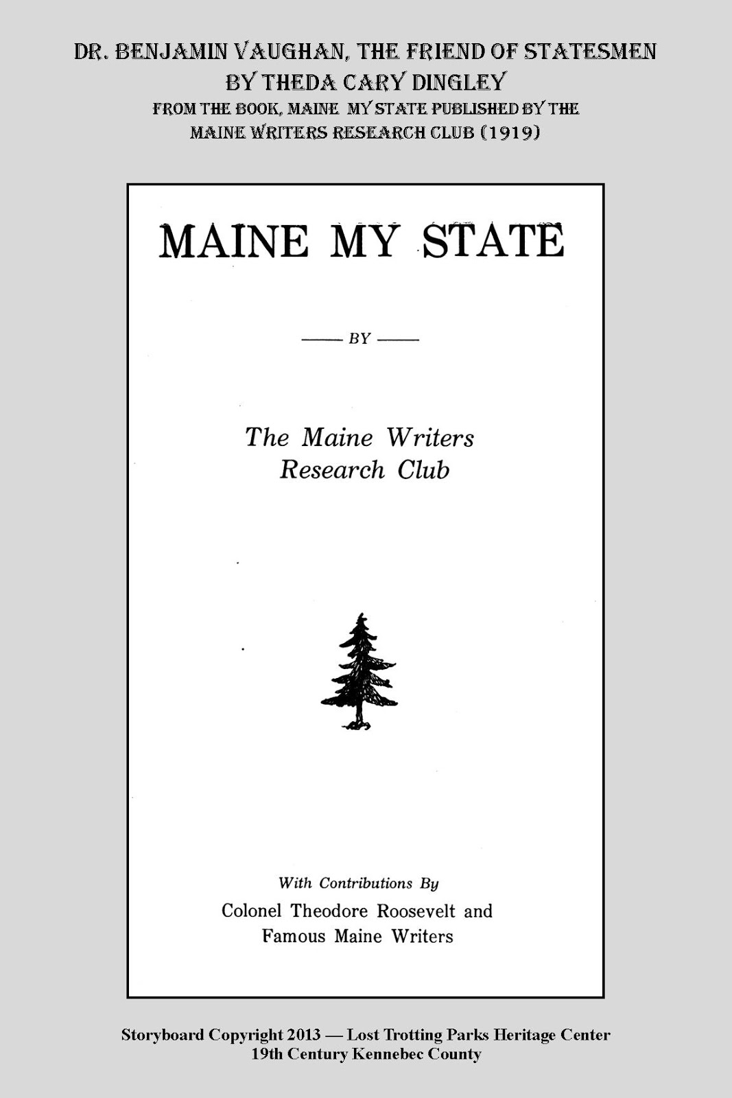 Imagine Nineteenth Century Kennebec County -- Its Communities -- Its ...
