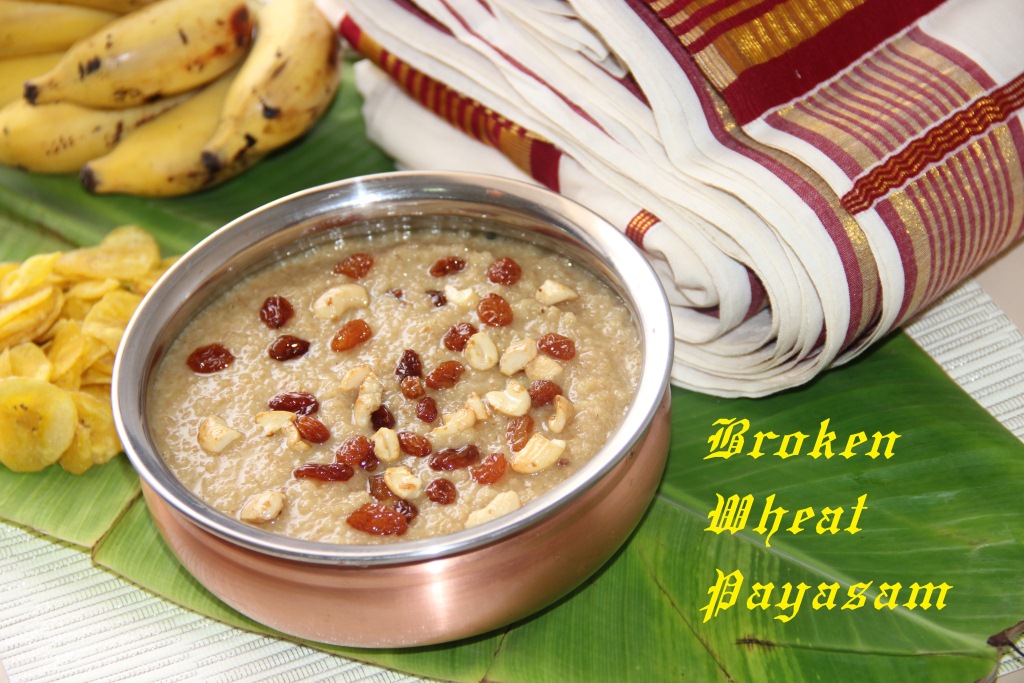 Gothambu Pradaman/ Broken Wheat Payasam in Jaggery/ Sooji Gothambu ...