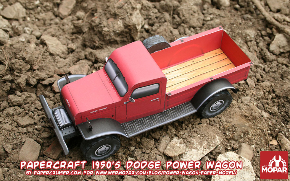 Ninjatoes' papercraft weblog: Papercraft 1950's Dodge Power Wagon