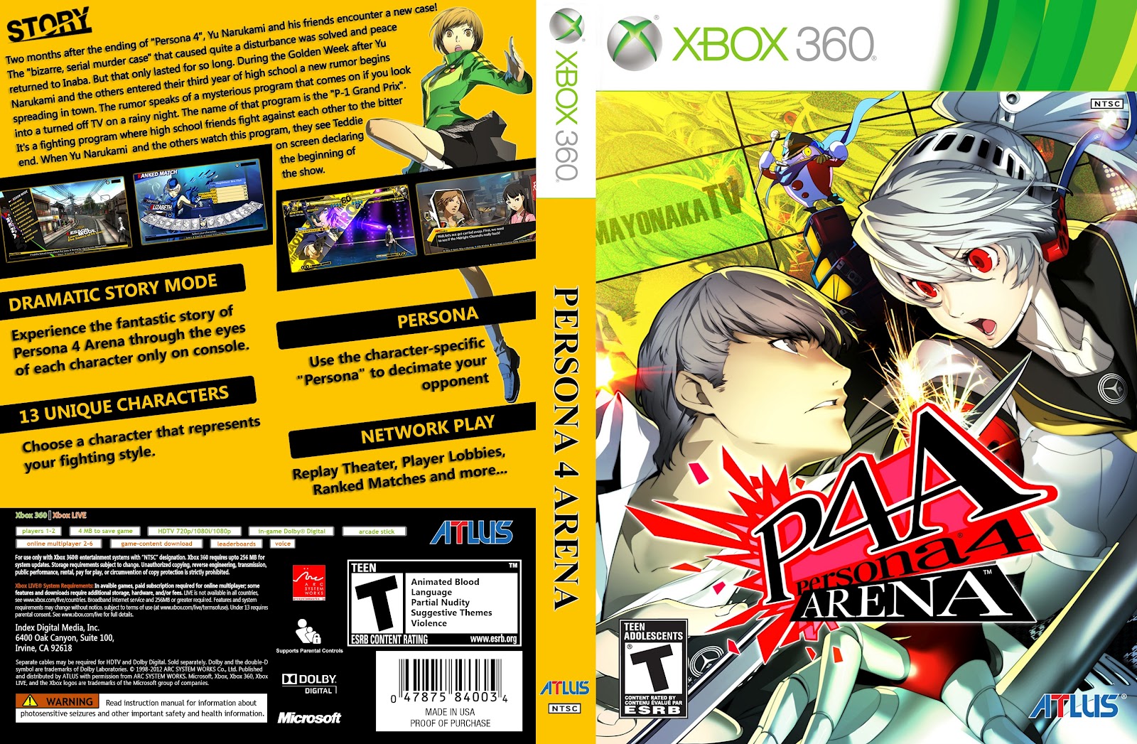 SUPERCAPAS: PERSONA 4 ARENA