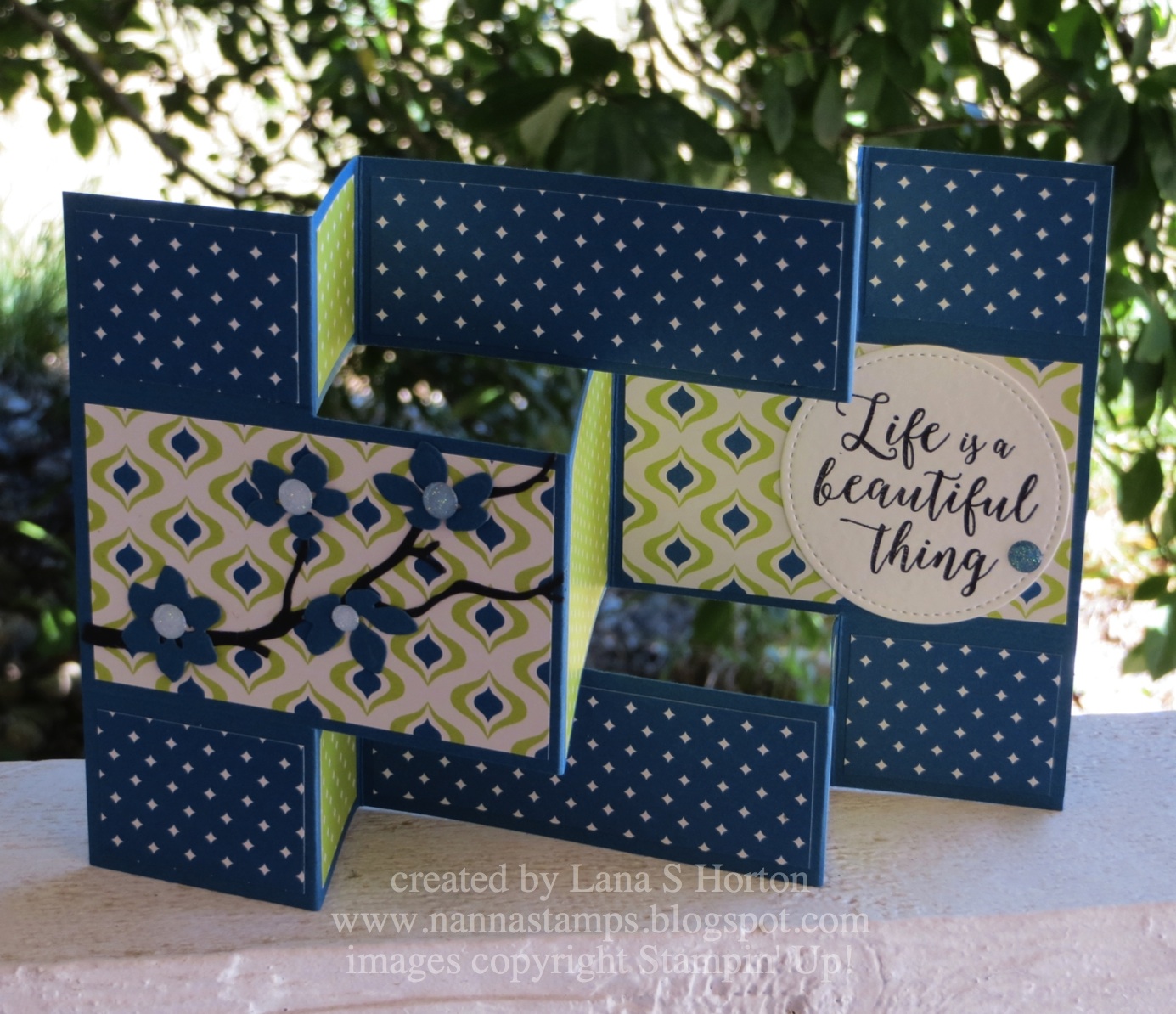 Stamping with Nanna: Eastern Palace Tri Shutter Card + Tutorial