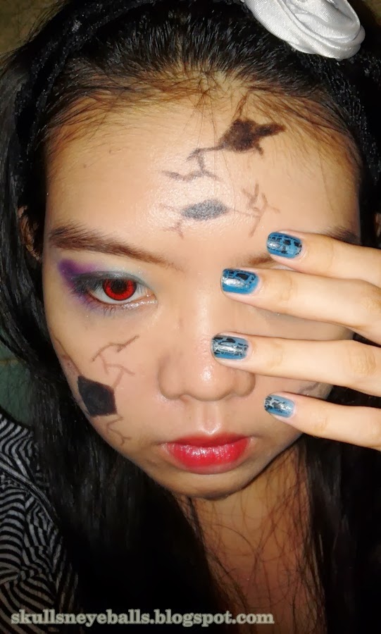 Skulls And Eyeballs: Broken (Doll) Face Makeup Tutorial