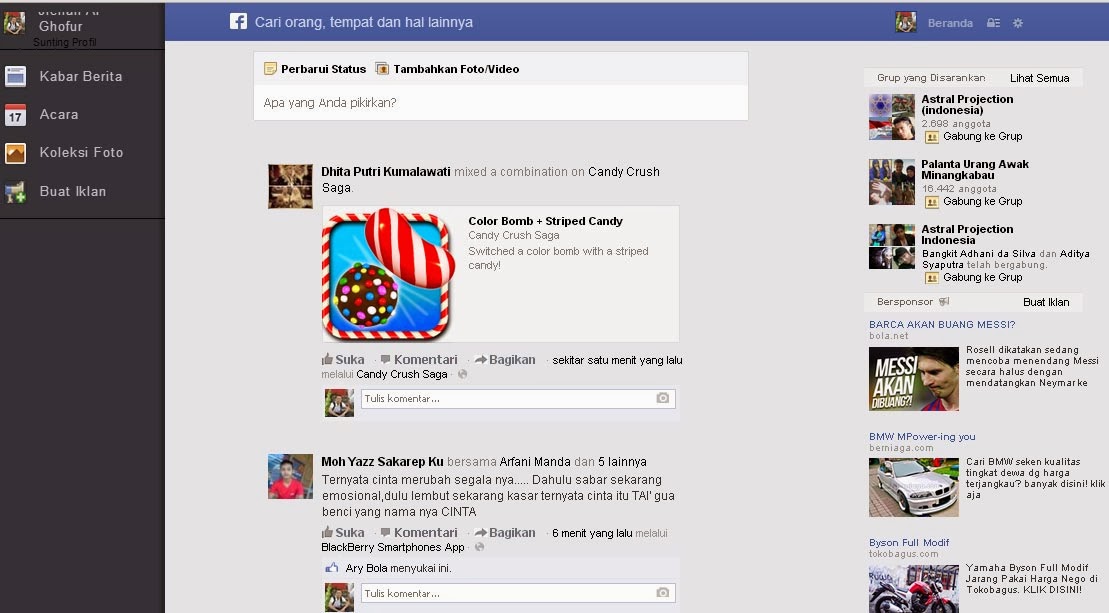 Cara Mengubah Tampilan Facebook Mudah