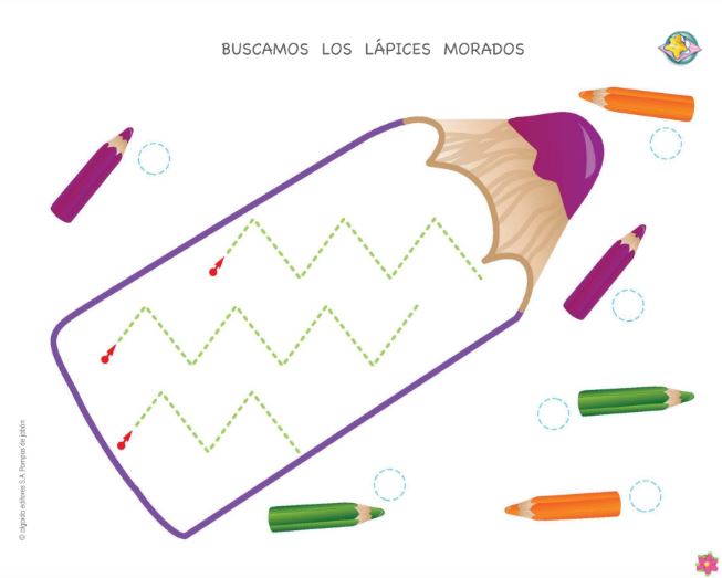 Ficha Para Aprender El Color Violeta Aprender El Morado