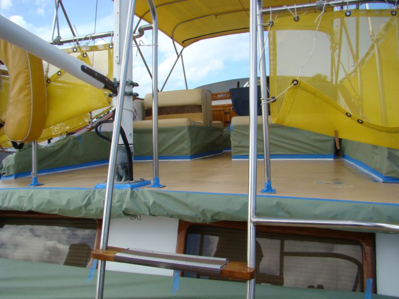 The Trawler Beach House: Trawler Flybridge Makeover