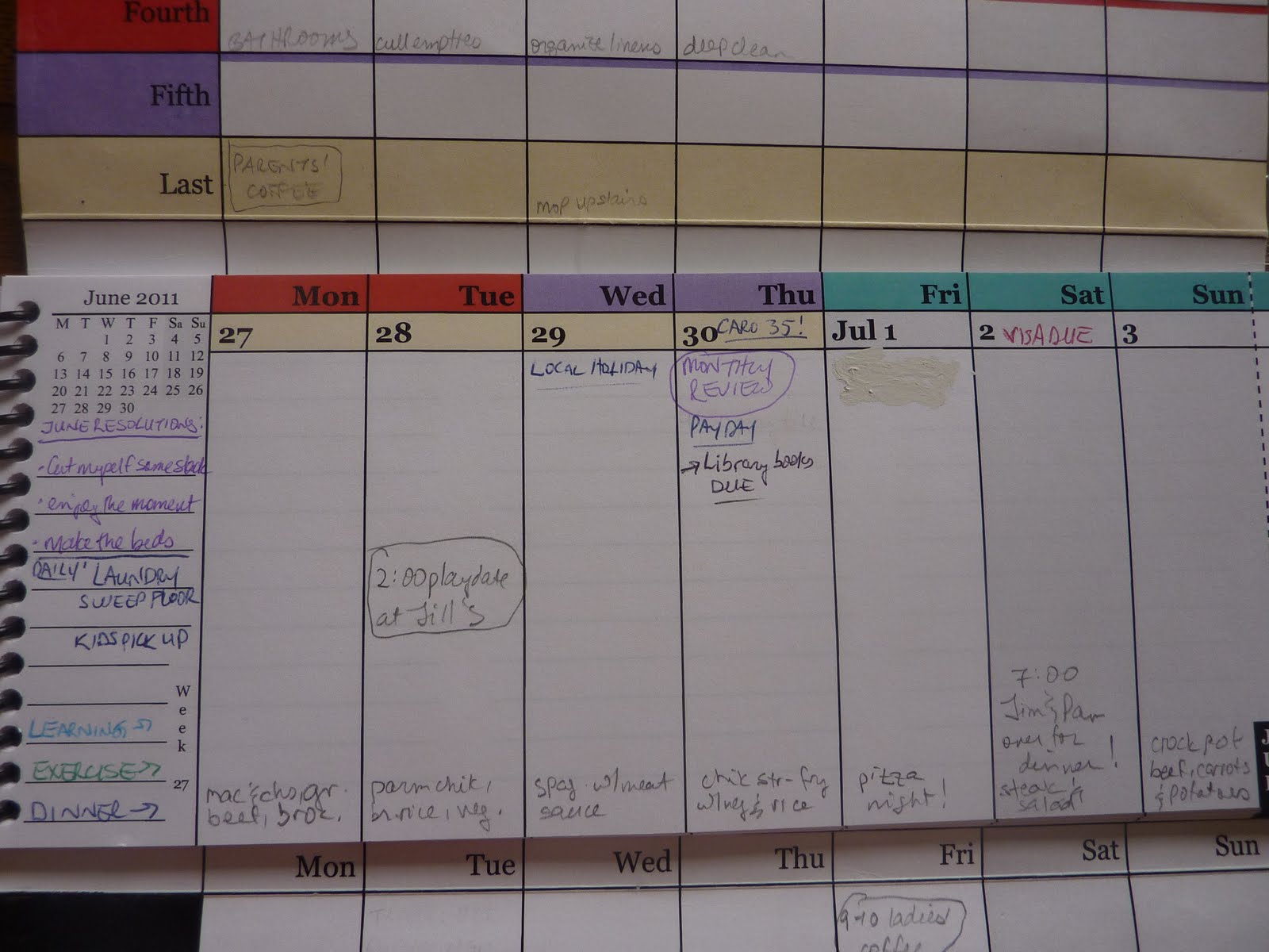 Plannerisms: WeekDate planner usage photos