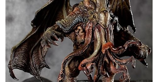 H.P. Lovecraft Cthulhu Statue by Paul Komoda - Free Shipping