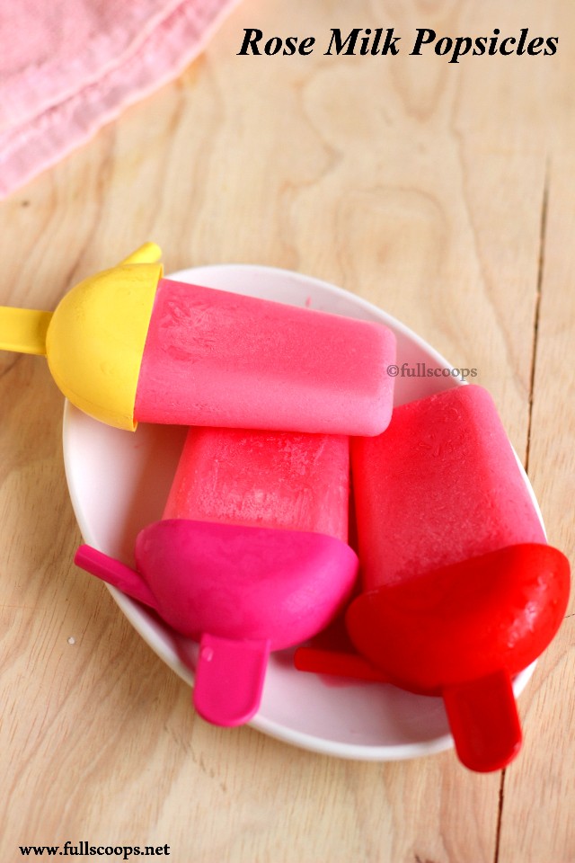 Rose Milk Popsicles | Easy Popsicle Recipes ~ Full Scoops - A food blog ...