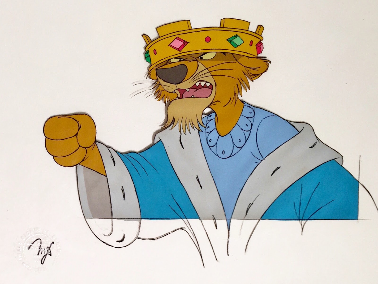 Animation Collection: Original Production Animation Cel of Prince John ...