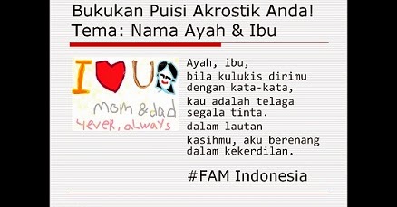 Contoh Puisi Akrostik Nama - Contoh Puisi