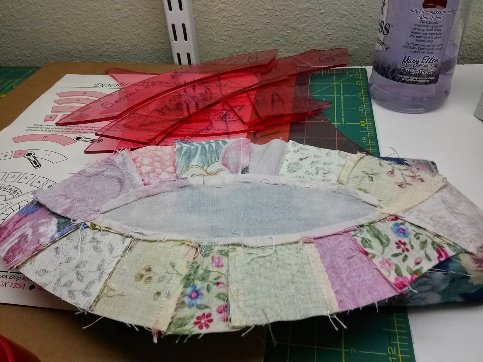 Quilting Gone Amuck: Double Wedding Ring Quilt Instructions - for the ...