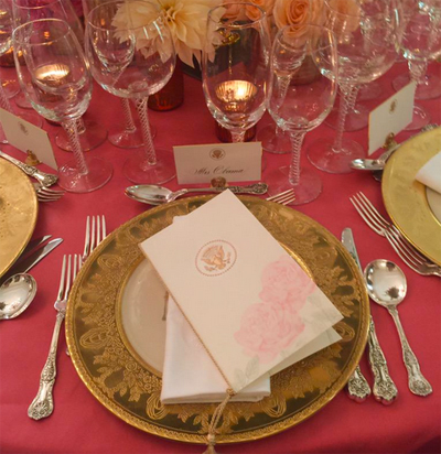 Lindaraxa: The State Dinner Menu For the President Of China