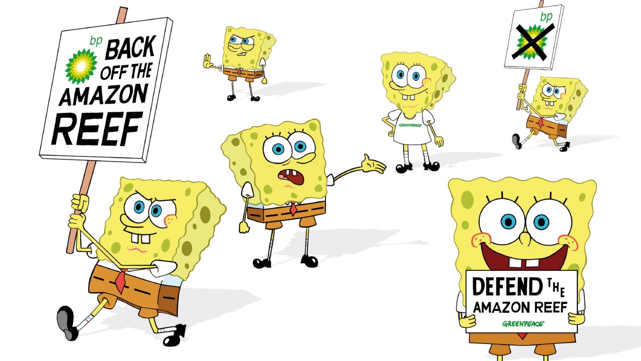 NickALive!: SpongeBob Tells BP - Back Off The Amazon Reef | New ...