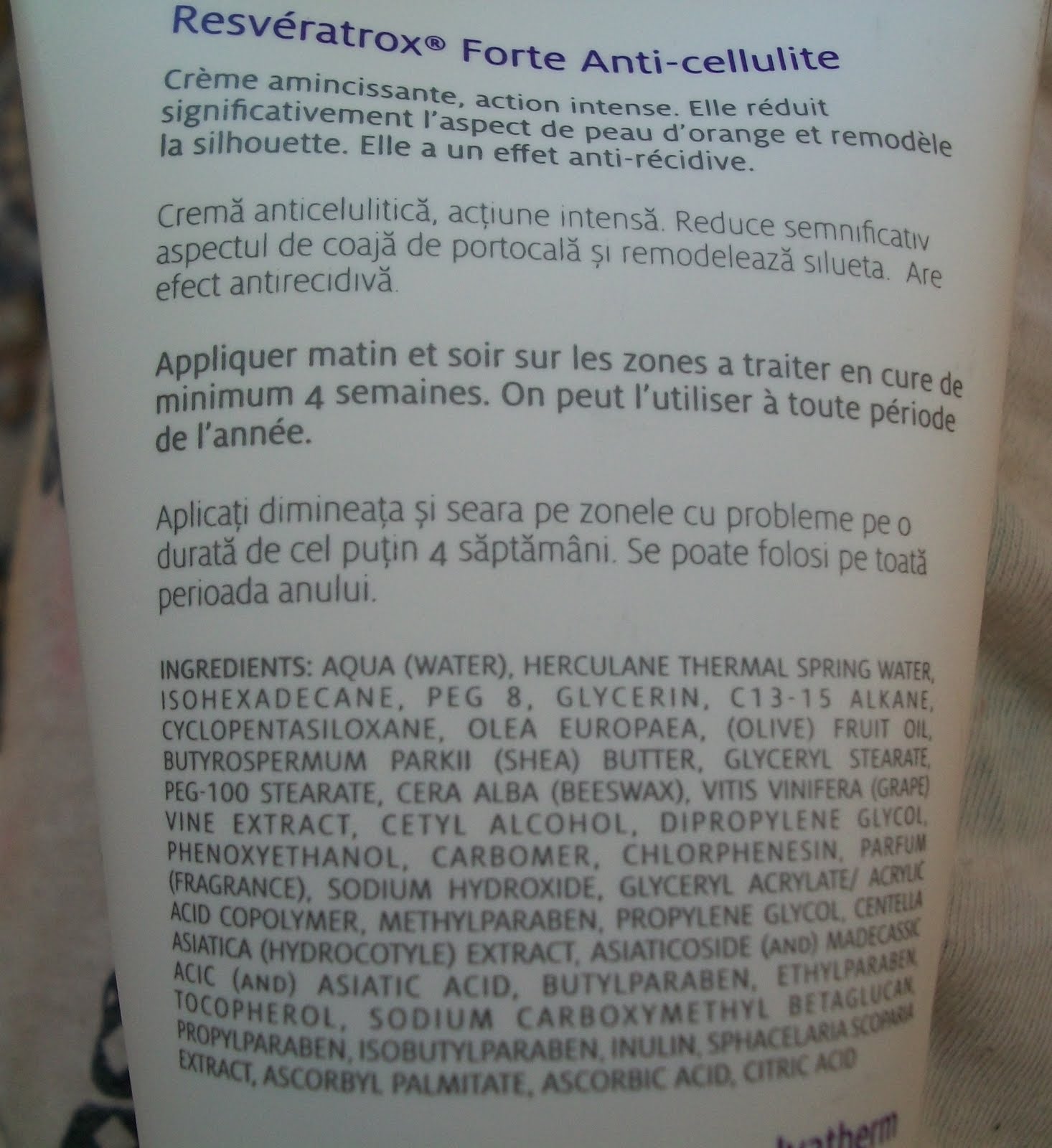 Let's make a diva!: Ivatherm Resveratrox Forte Anti-cellulite