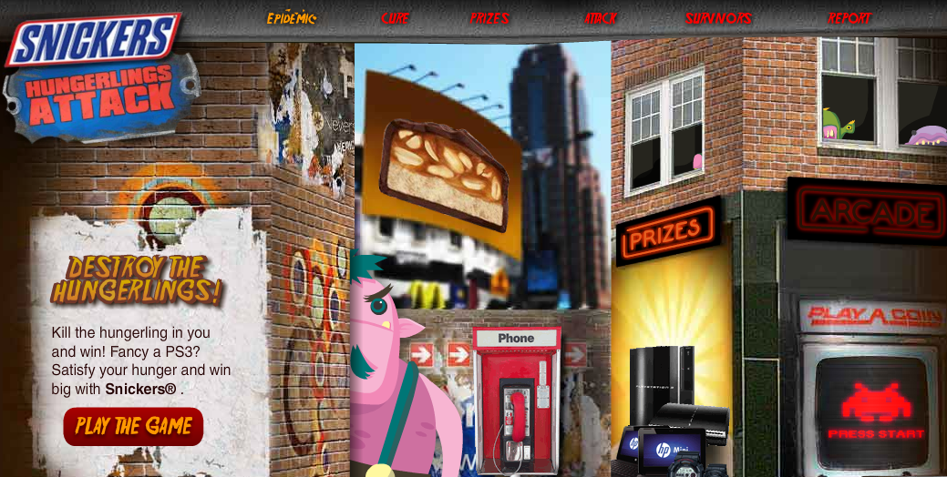 Win PS3 & Netbooks w/ Snickers: Hungerling Attack Game! ~ Cheftonio's Blog
