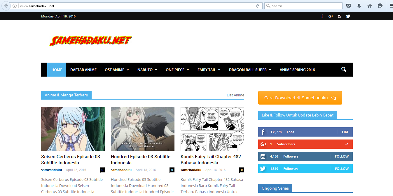 5 Situs Streaming/ Nonton Online Anime Gratis Subtitle Indonesia