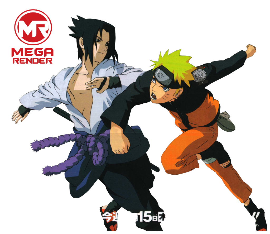 Render Naruto Shippuuden Naruto Uzumaki vs Sasuke Uchiha | MEGA RENDER