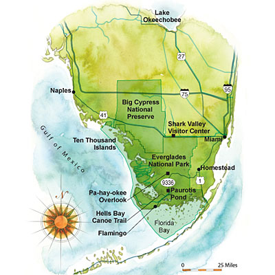 Map Of Florida Everglades