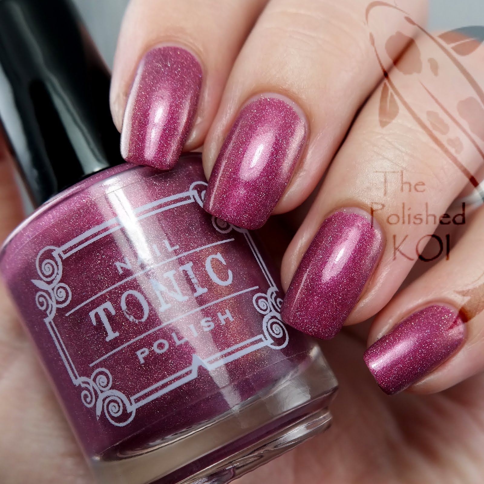 The Polished KOI: Swatch & Art: Tonic Polish - Poison Rose