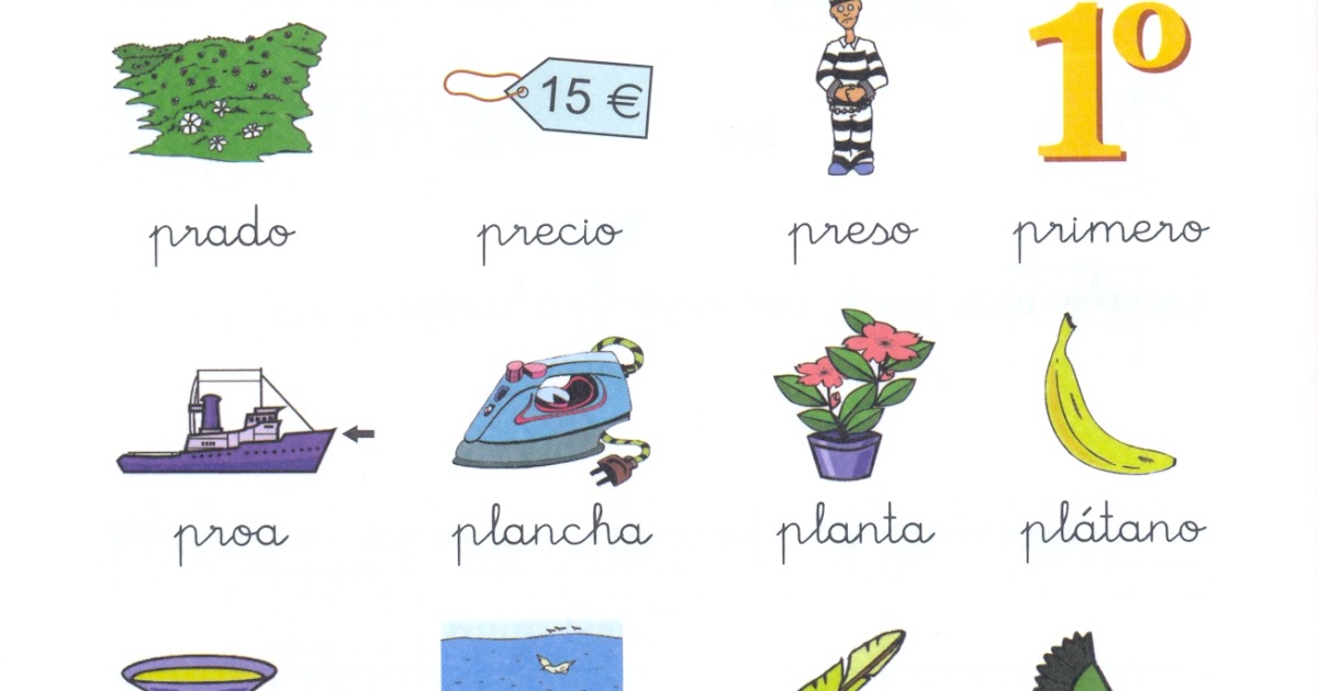 CLASSE NOA: Las sílabas pl, pr