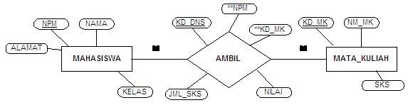Cara Membuat Kardinalitas atau Derajat Relasi: Kardinalitas/Derajat ...