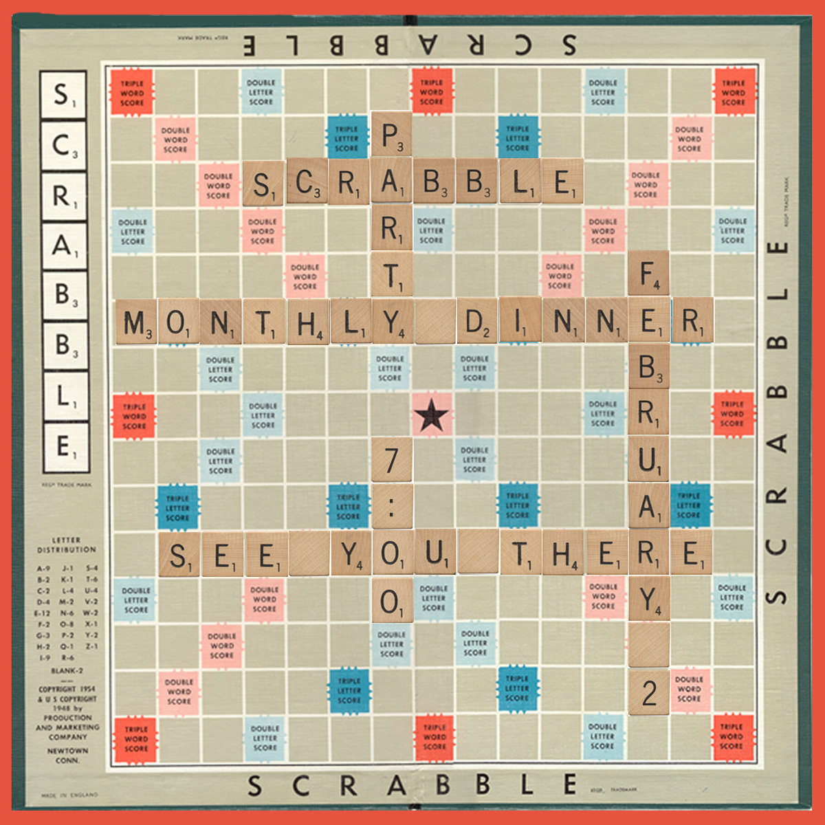 Invite and Delight: A Scrabble Party!