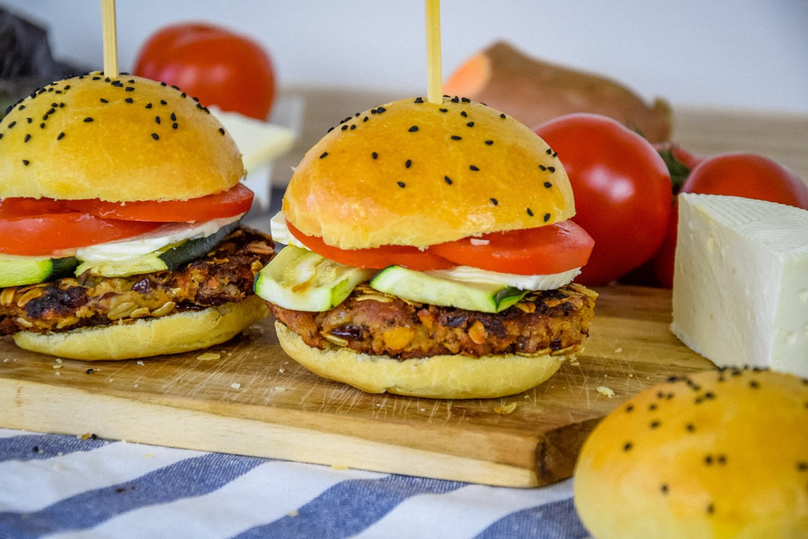 kiras_bakery: Vegetarische Burger/ Sweet-Patato Burger