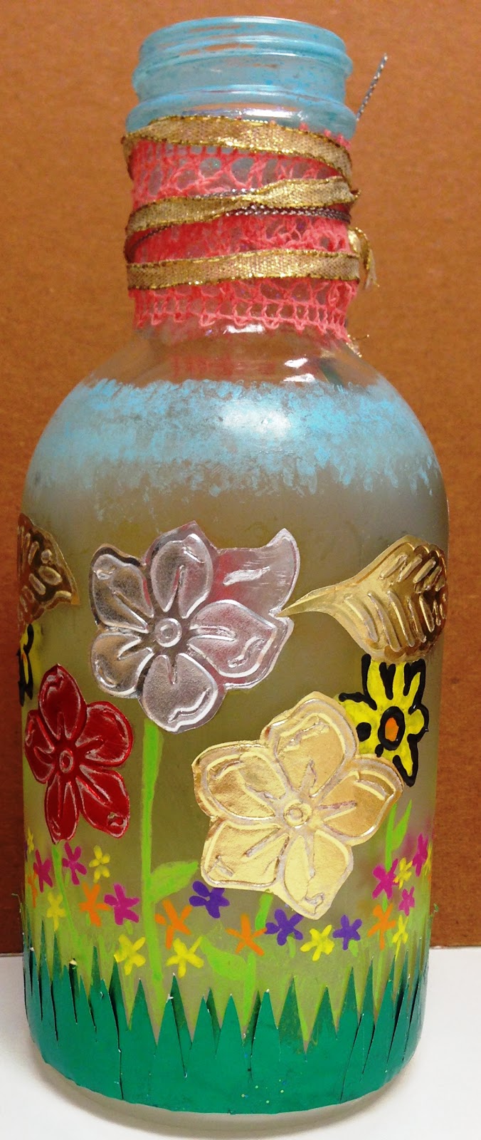 Spring Flowers on a Bottle!