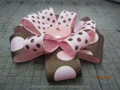 Carole's Corner of Crafts: Craft - Flower Loop Hair Bow