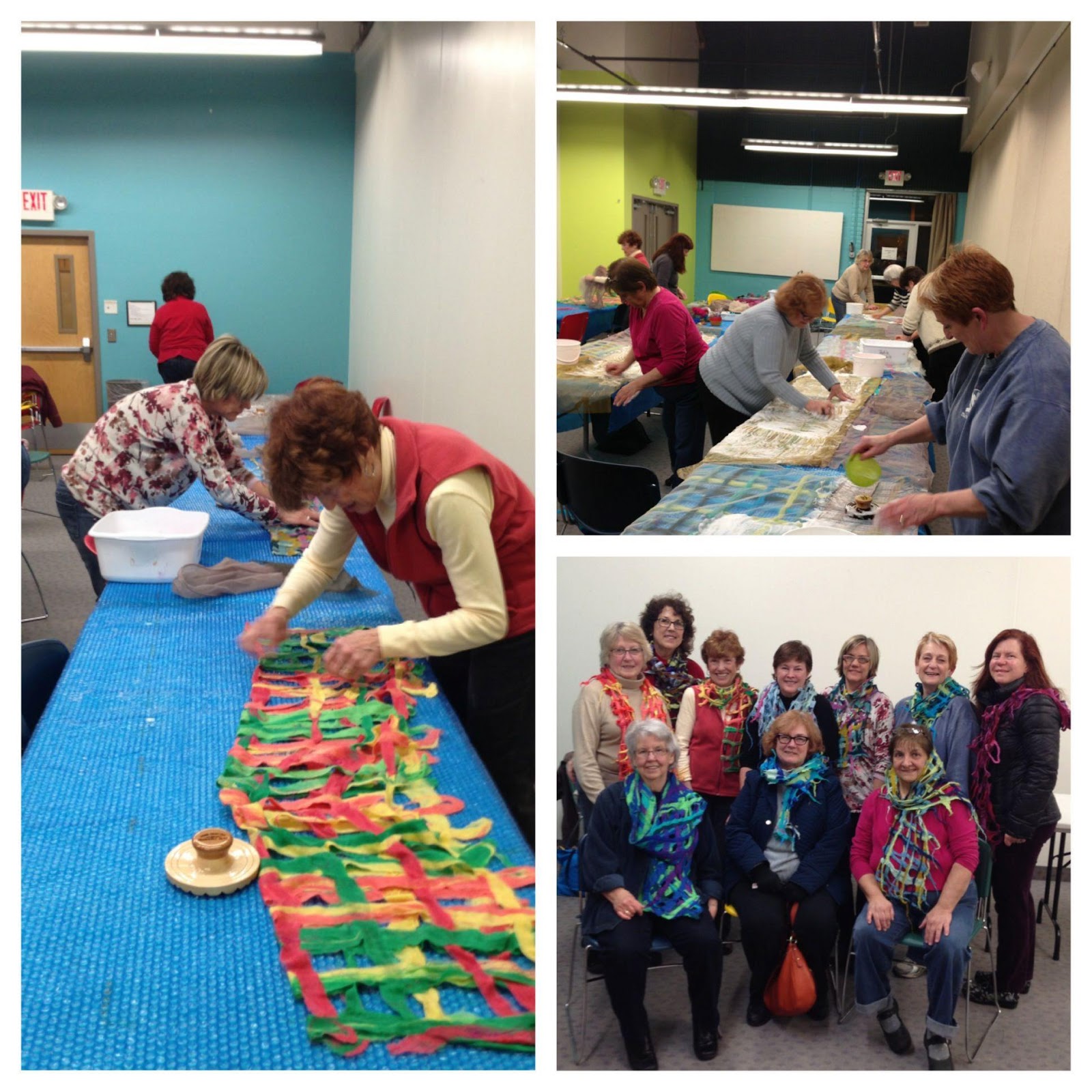 HeartFelt Silks Blog: Robbin Firth's Felting Classes 2012-2013