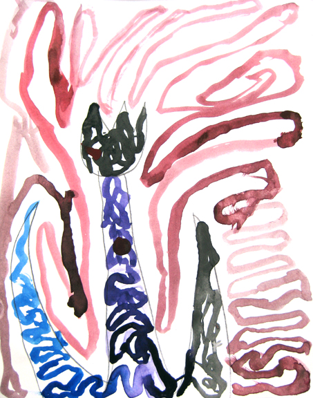 My Adventures In Positive Space: Continuous Line Paintings: Inspired by ...