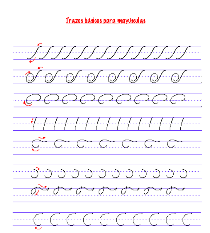 ACTIVIDADES PARA EMPEZAR BIEN EL DÍA: TRAZOS BASICOS PARA MAYUSCULAS