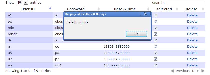 Wang Xiangs Blog Jquery Datatables Update Cells