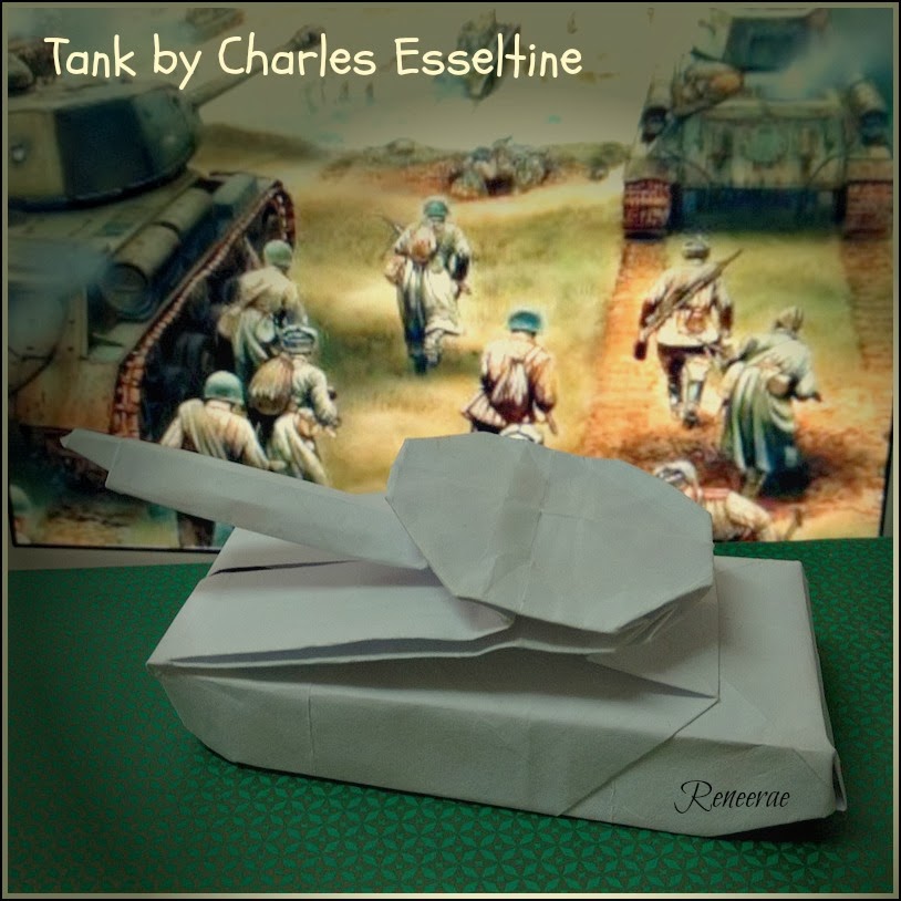 Life's Simple Pleasure: Origami Creations - Simple Military Tank by ...
