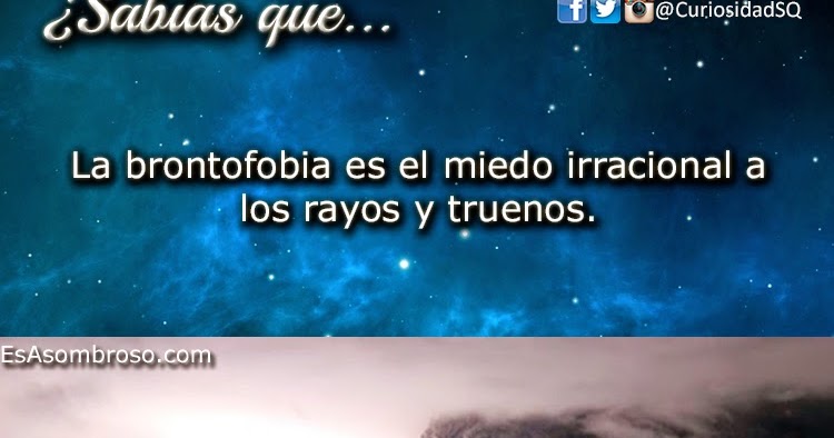 Es Asombroso: ¿Qué es la Brontofobia? No, no es el miedo a los ...