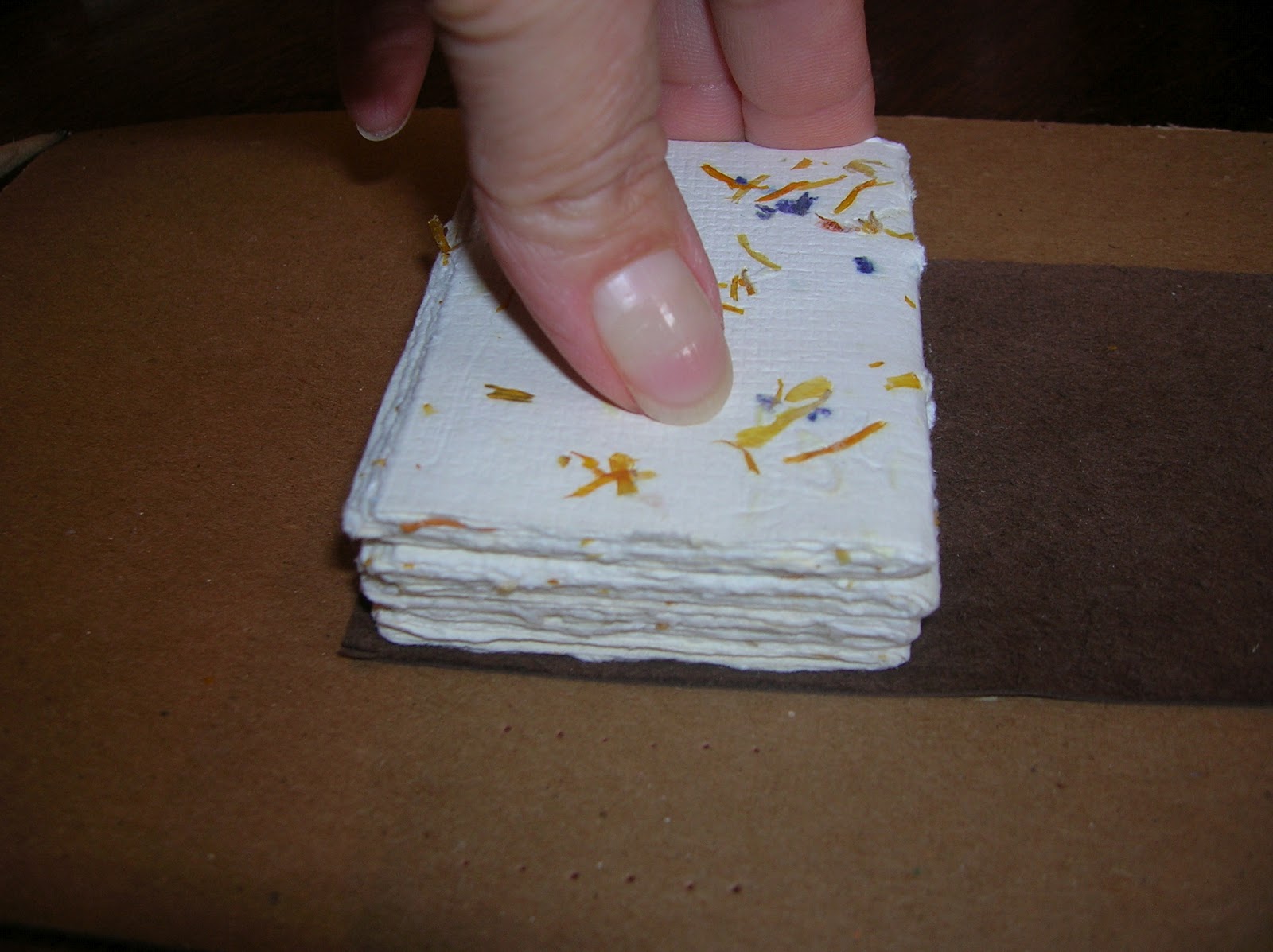 My Creative Mommy: Handbound Leather Wrapped Journal With Summer Gold ...