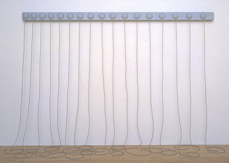 site-specific & expanded drawing: EVA HESSE