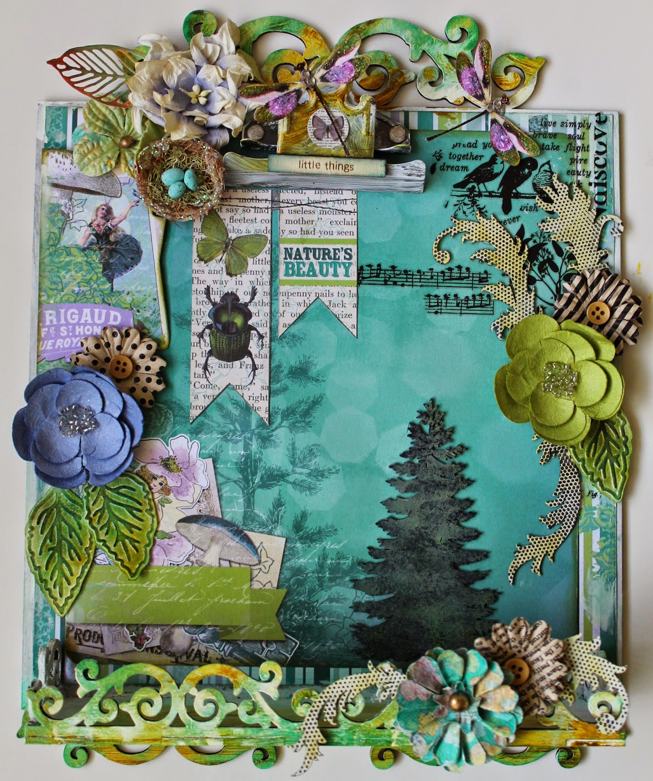 Ginas Designs: Nature Inspired Memo Board by Nancy