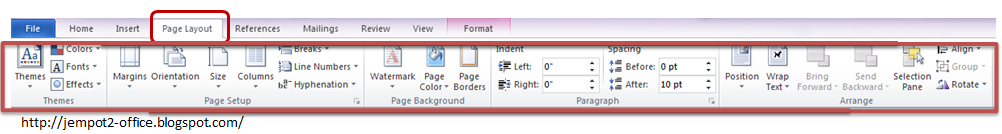 Menu Ribbon pada MS Word 2007+ - Multi Contents for all