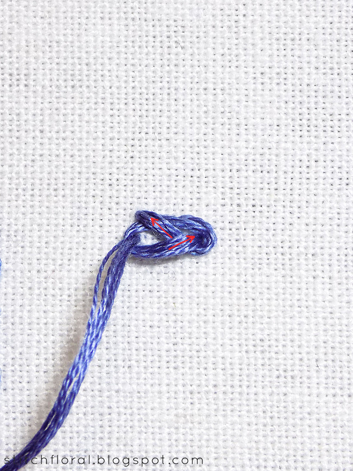 Braid stitch & Plaited braid stitch - Stitch Floral