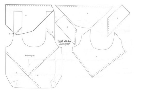 Molde para bolsa - Imagui