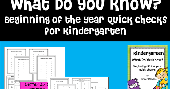 Kinder Doodles: What Do You Know?