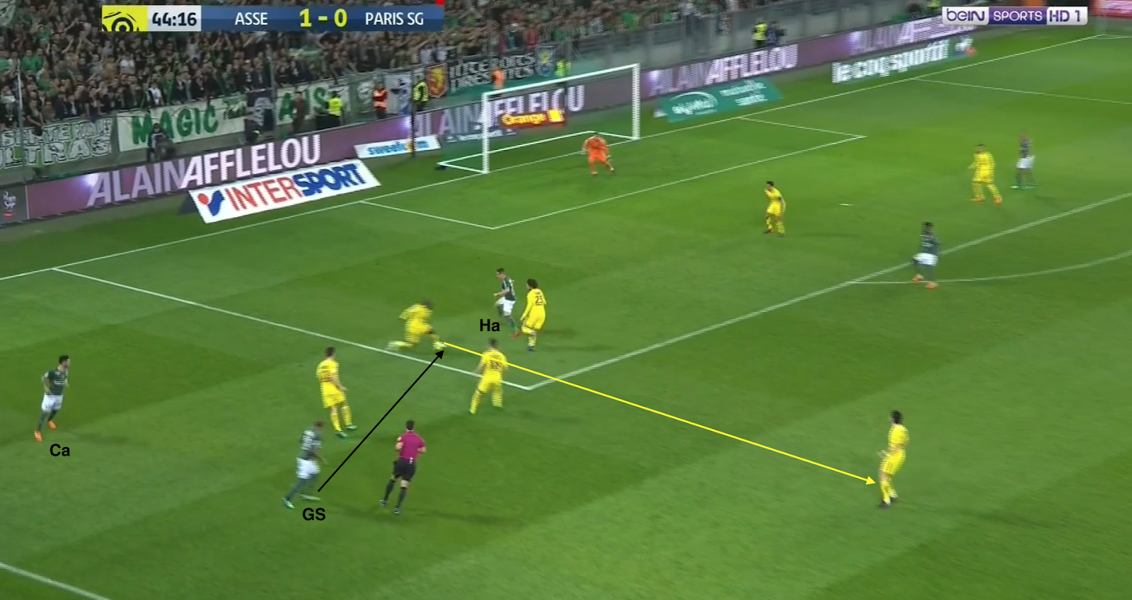 Un Vert en Rouge et Noir: ASSE - PSG, 1-1 (Cabella)