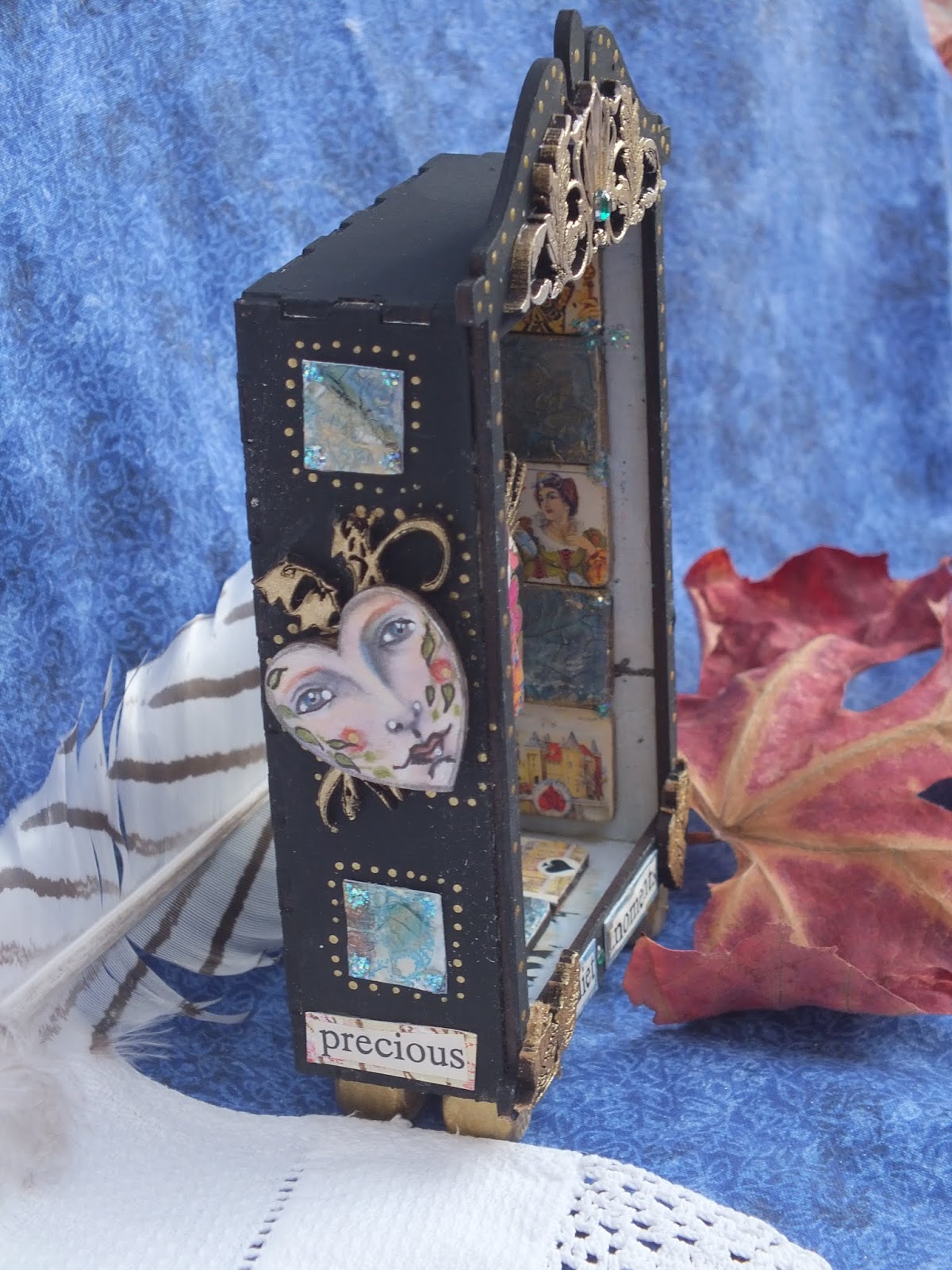 Calico Craft Parts: A Shrine to Stillness - miniature shrine by Julie Ann.