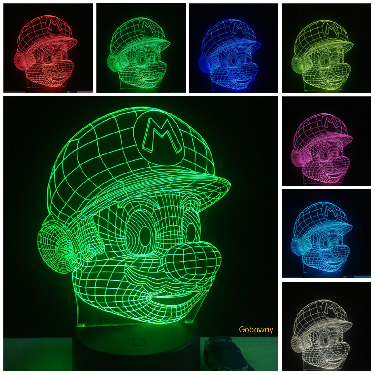 Creative 3D nightlight LED table Lamp: 3D LED Lamps- Cartoon Figure for ...