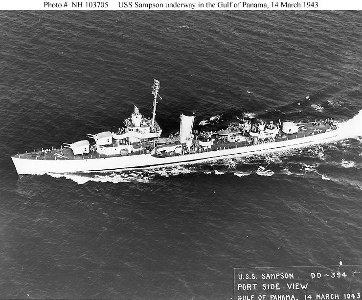 Naval Warfare: USS Sampson (DD-394)