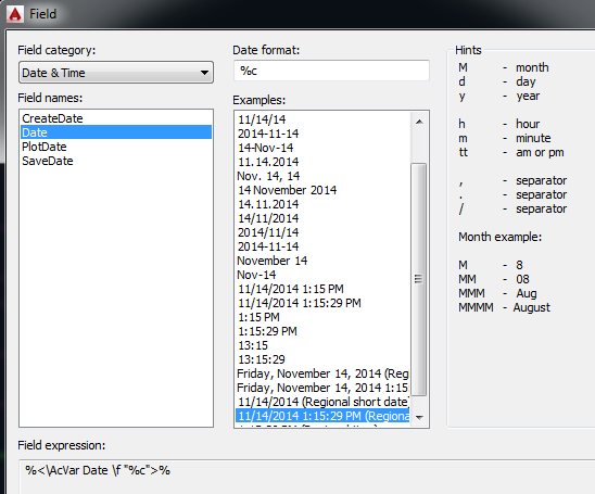 The Lazy Drafter: Date Field that Updates