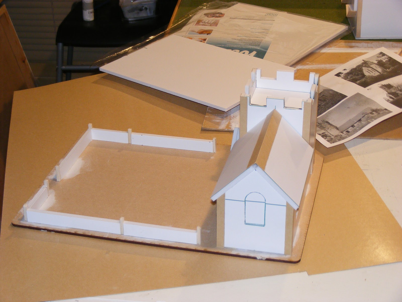 Life In The Man Cave: Using Foam Board to Make Model Buildings